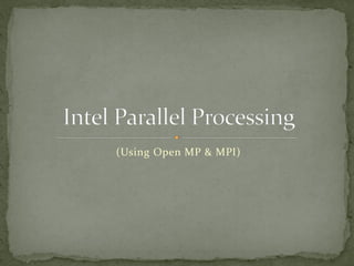 Intel parallel programming | PPT