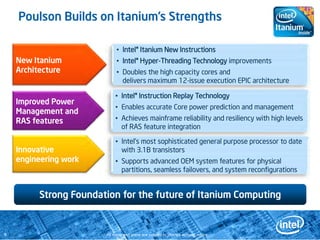 Intel Itanium Hotchips 2011 Overview | PPT