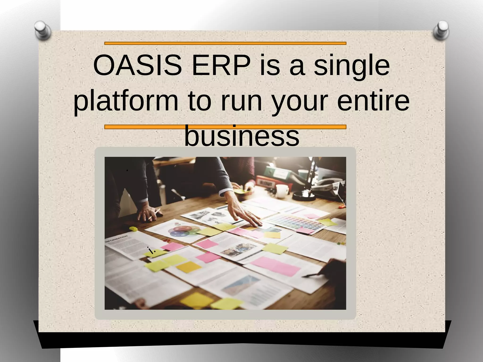 OASIS ERP | PDF | Business | Business and Finance