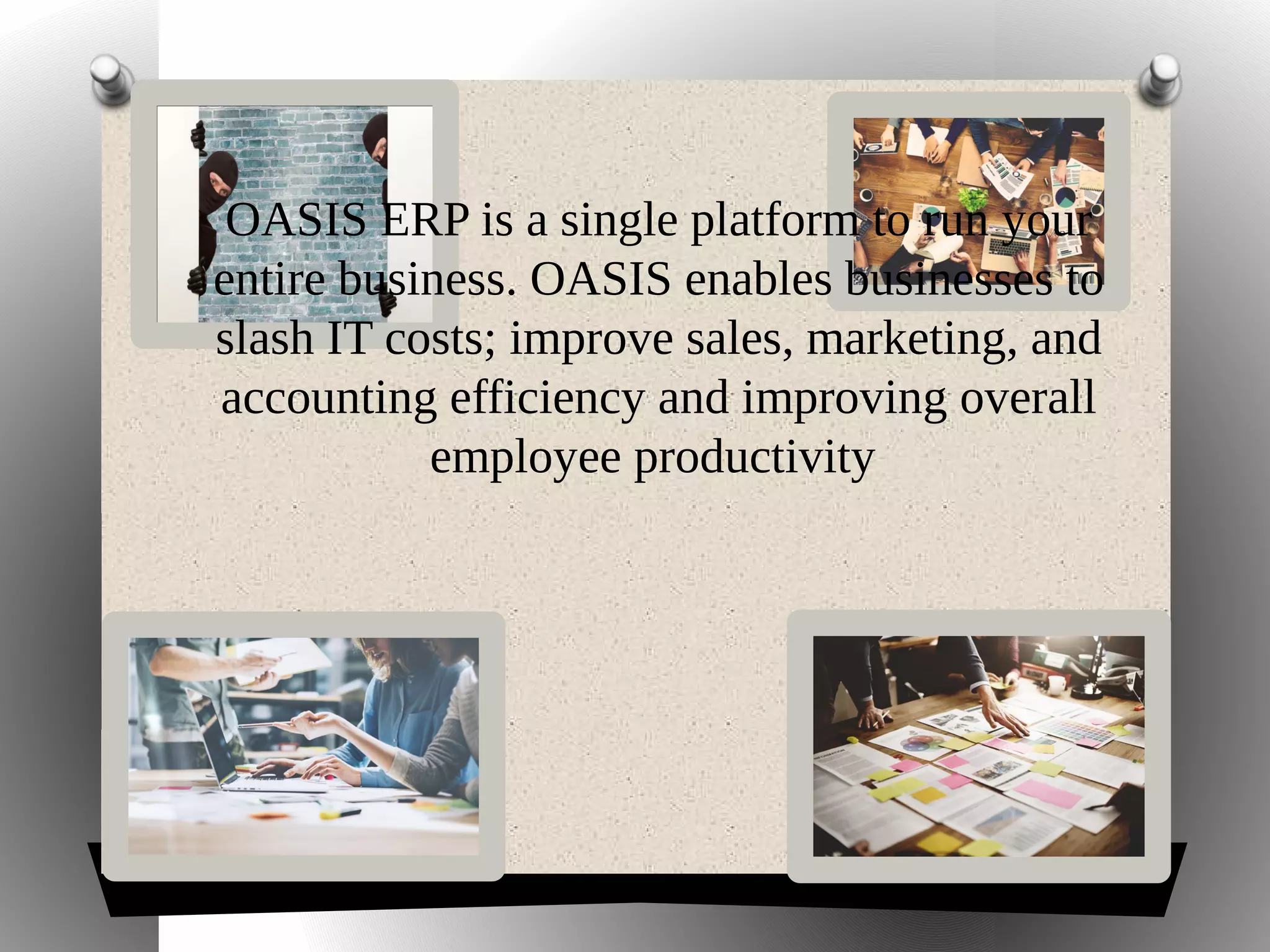 OASIS ERP | PDF | Business | Business and Finance