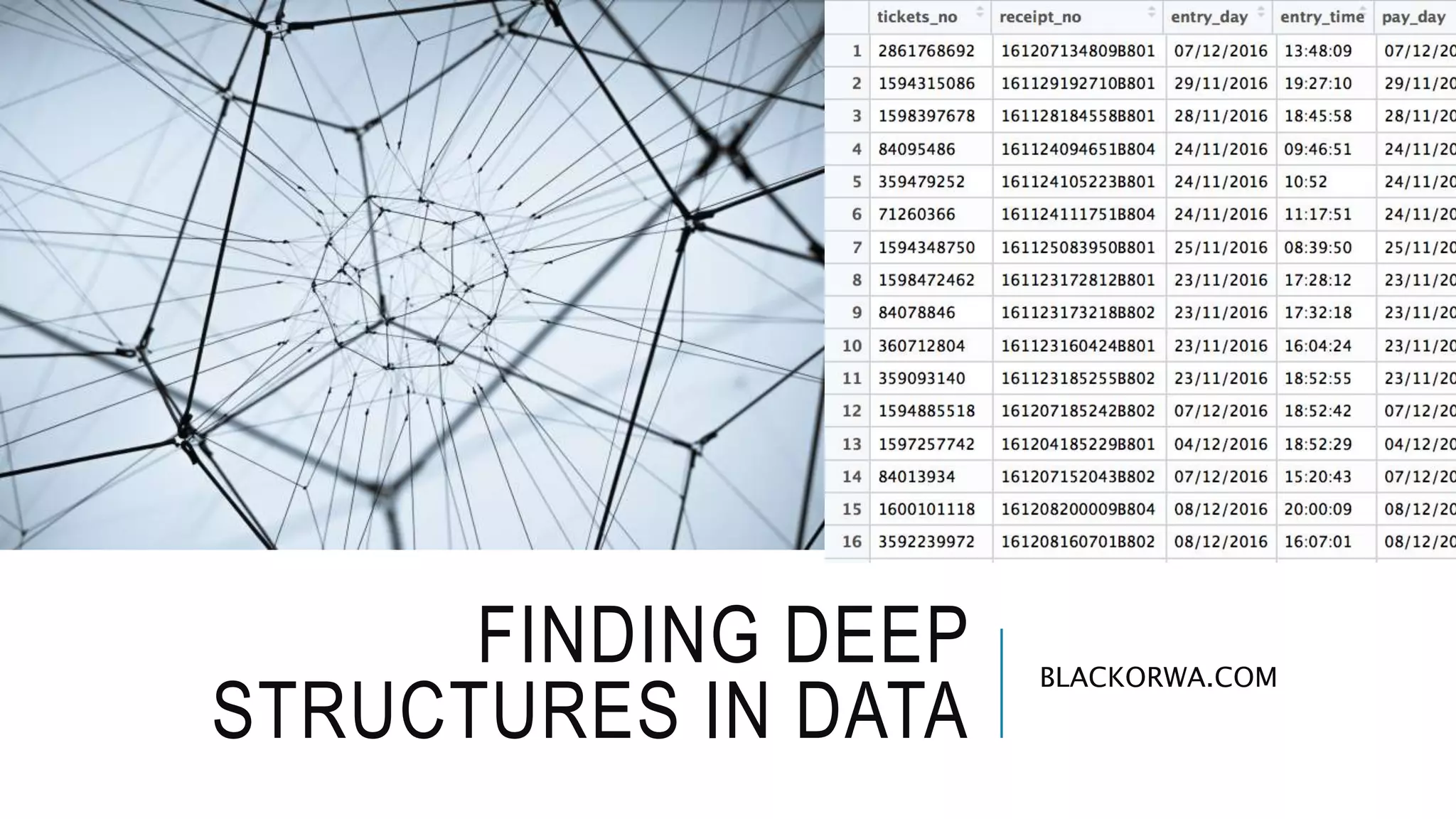Finding Deep Structures in Data | PPT