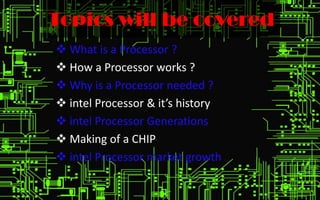 Intel proccessor manufacturing | PPTX