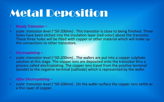 Intel proccessor manufacturing | PPTX