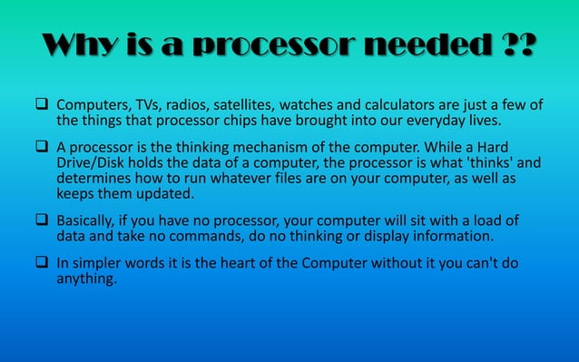Intel proccessor manufacturing | PPTX