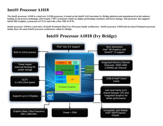 Intel Processor A1018 | PDF | Operating Systems | Computer Software and Applications