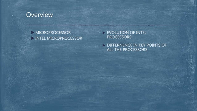 Intel processor family | PPTX