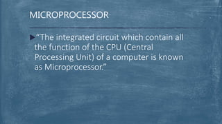 Intel processor family | PPTX