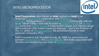 Intel processor family | PPTX