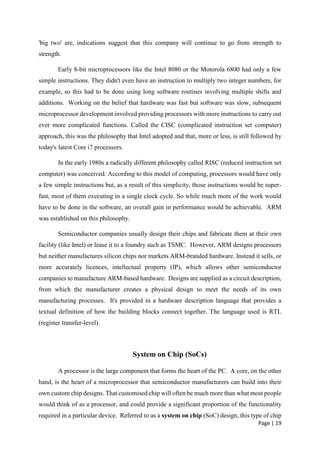 Evolution of Computing Microprocessors and SoCs | PDF