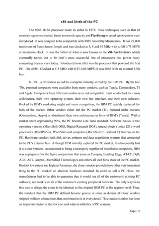 Evolution of Computing Microprocessors and SoCs | PDF