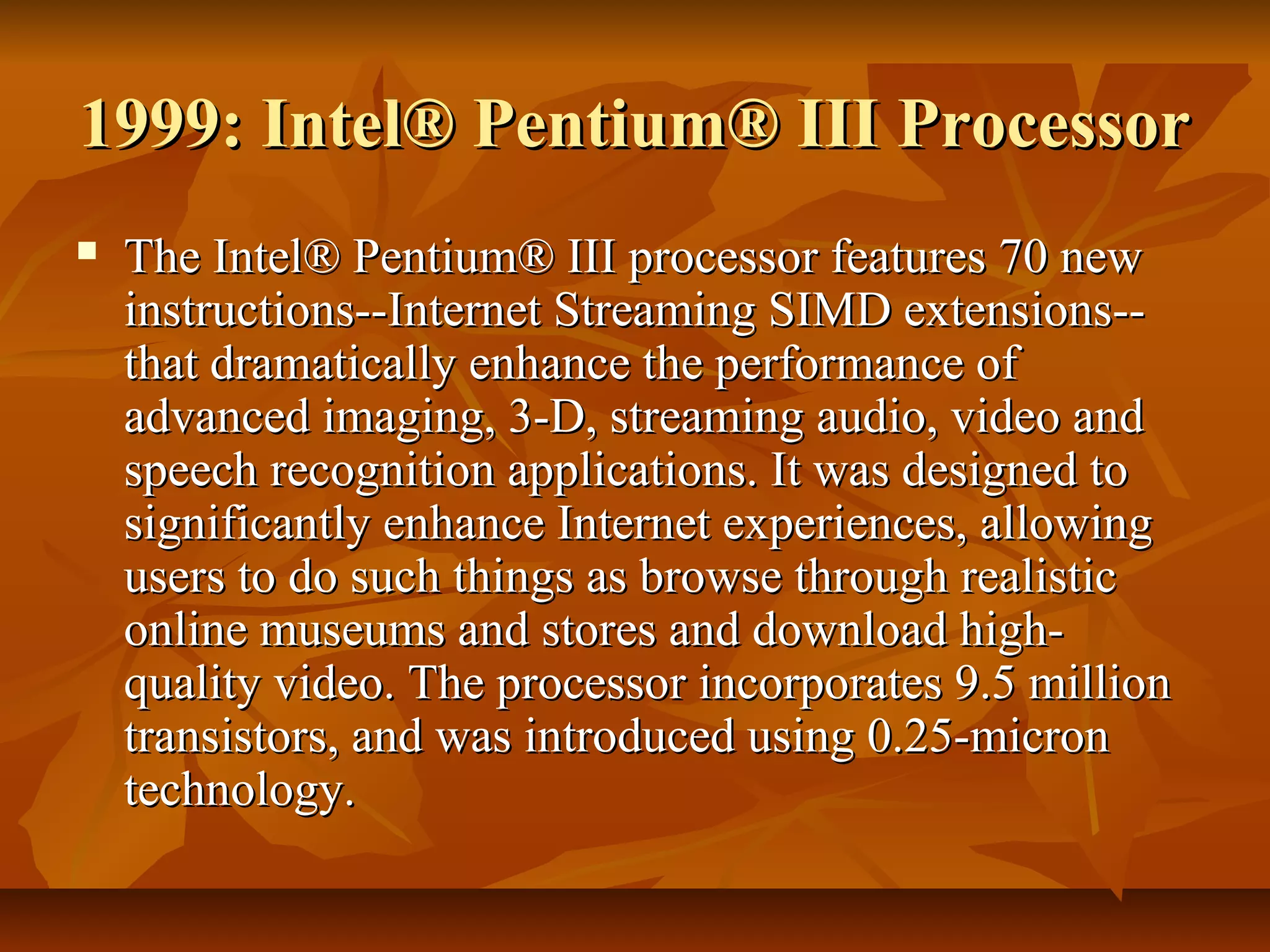 Intel processors | PPT