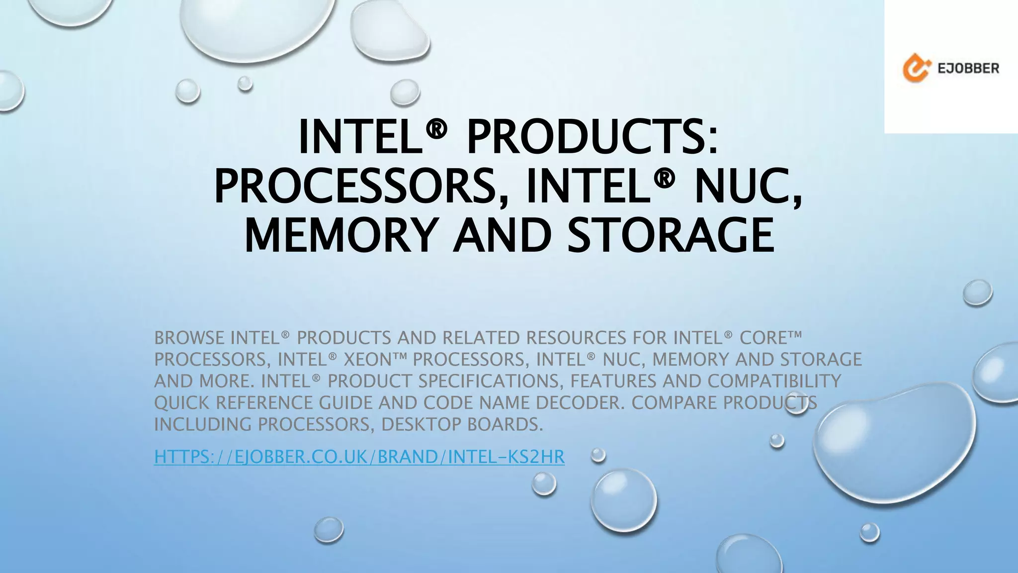 Intel® Products: Processors, Intel® NUC, Memory and Storage | PPT