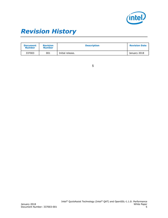 Intel® QuickAssist Technology (Intel® QAT) and OpenSSL-1.1.0 ...