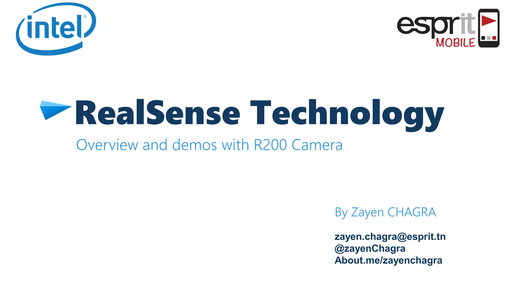 Intel RealSense technology : Overview and demos | PDF