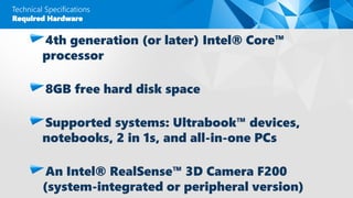 Intel RealSense technology : Overview and demos | PDF