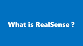 Intel RealSense technology : Overview and demos | PDF