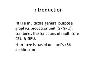 Intel’S Larrabee | PPT