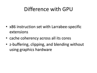 Intel’S Larrabee | PPT