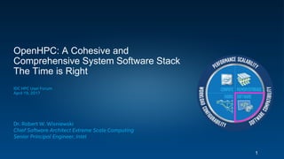 OpenHPC: A Comprehensive System Software Stack | PPT