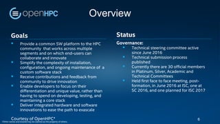OpenHPC: A Comprehensive System Software Stack | PPT