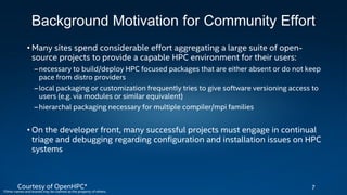 OpenHPC: A Comprehensive System Software Stack | PPT