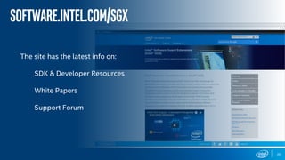 Intel software guard extension | PDF