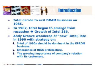 Case Study:Intel Strategy On 1990s | PDF