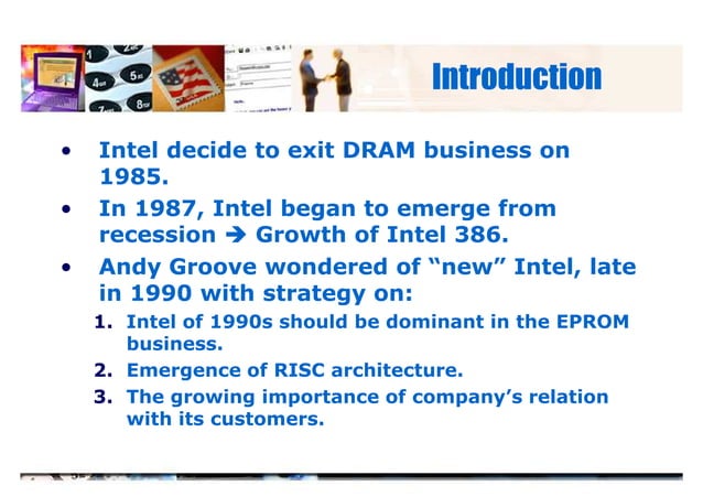 Case Study:Intel Strategy On 1990s | PPT
