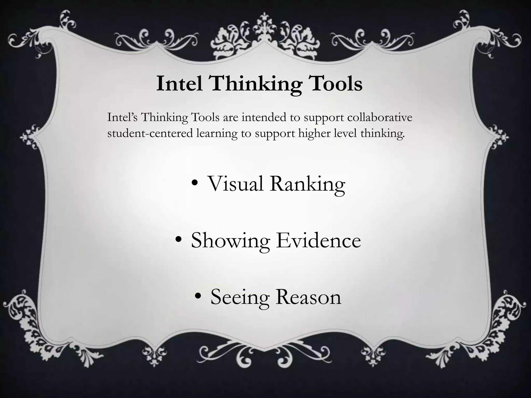 Intel thinking tools | PPT