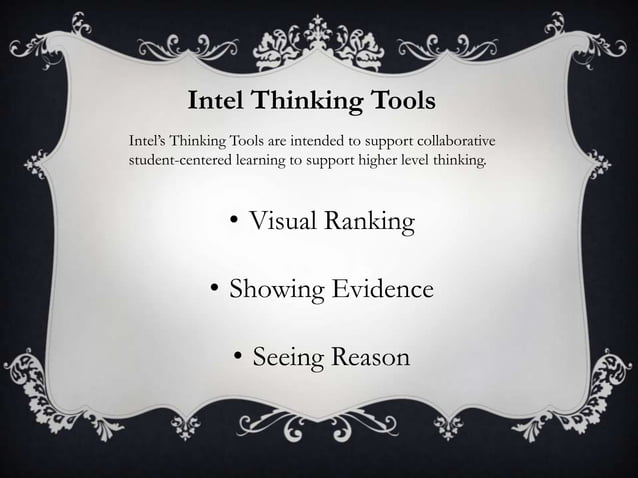 Intel thinking tools | PPT