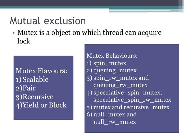 Intel thread building blocks