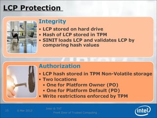 Intel Trusted eXecution Technology | PPT | Operating Systems | Computer Software and Applications