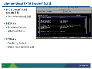 Intel TXT and vSphere | PDF