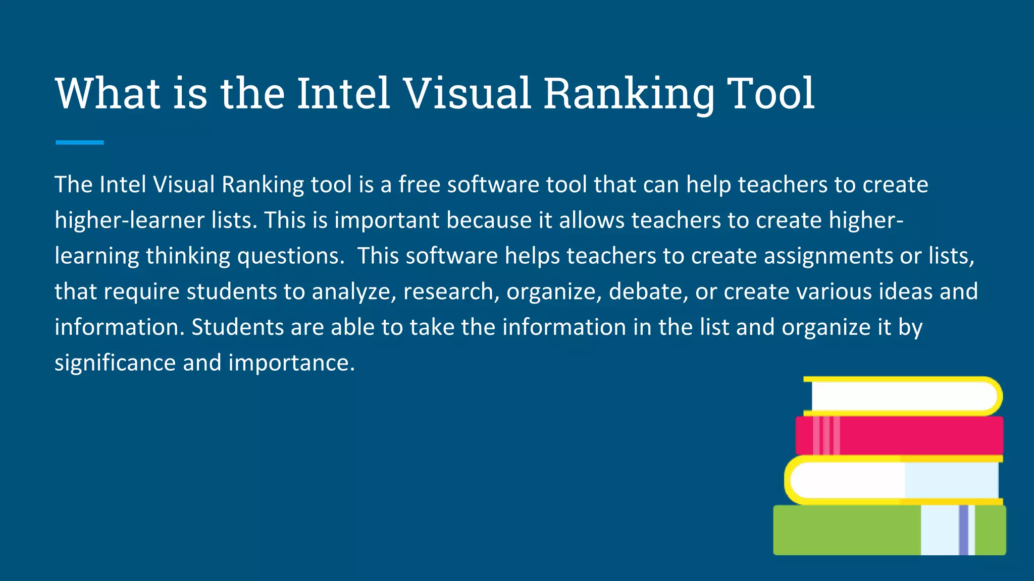Intel visual ranking tool | PPT