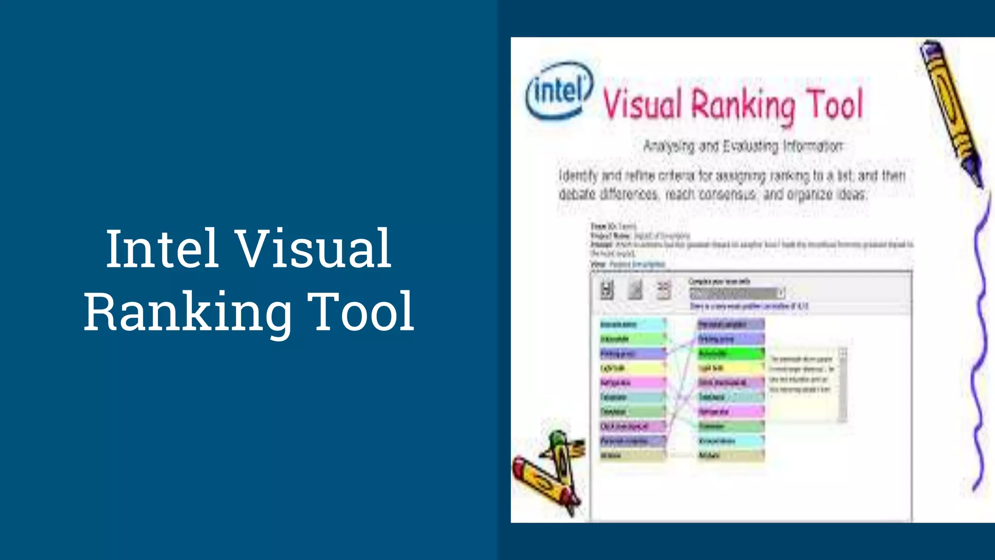 Intel visual ranking tool | PPT