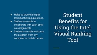 Intel visual ranking tool | PPT