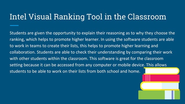 Intel visual ranking tool | PPT