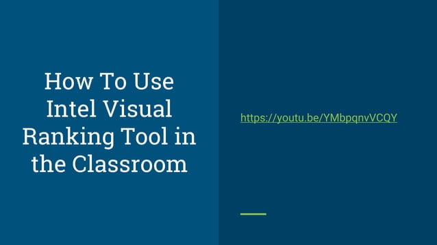 Intel visual ranking tool | PPT