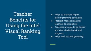 Intel visual ranking tool | PPT