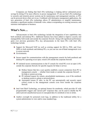 Intel® V Pro™ Technology | PDF