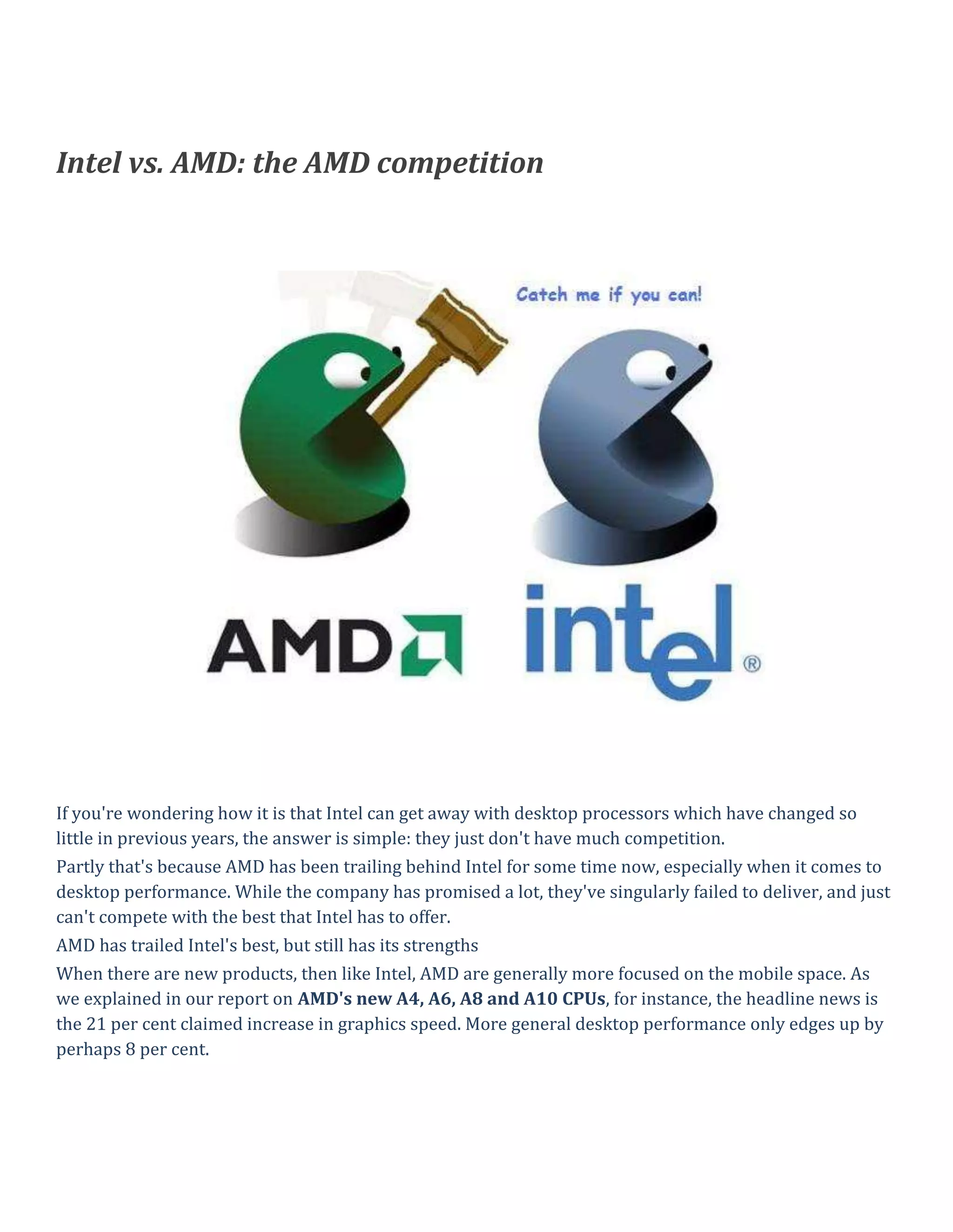 Intel vs amd | DOCX