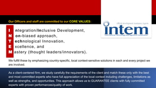 INTEM Philippines CORPORATE PROFILE 2024 | PPTX