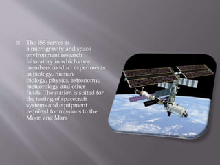 INTERNATIONAL SPACE STATION | PPTX