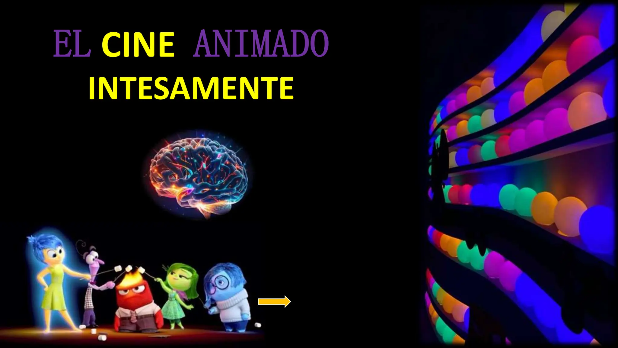 El cine animado (Intensamente) "El Laberinto Emocional: Explorando ...