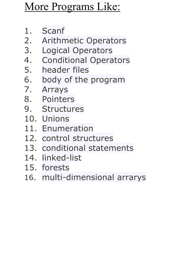 internship file on c language | PDF | Programming Languages | Computing