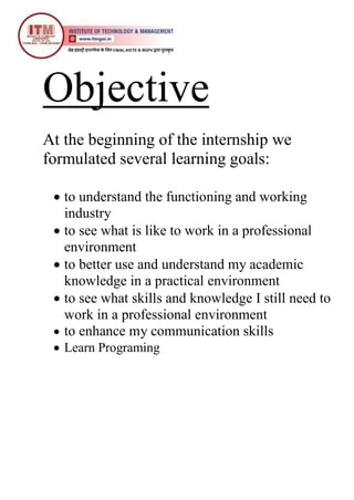 internship file on c language | PDF