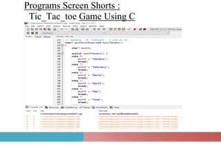 internship ppt on c language | PDF | Programming Languages | Computing
