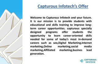 Intenship program in dgital markeing | PPT