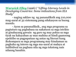 Intensibo at ekstensibong pagbasa | PPTX