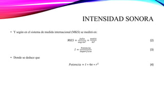 Intensidad y resonancia sonora | PPTX